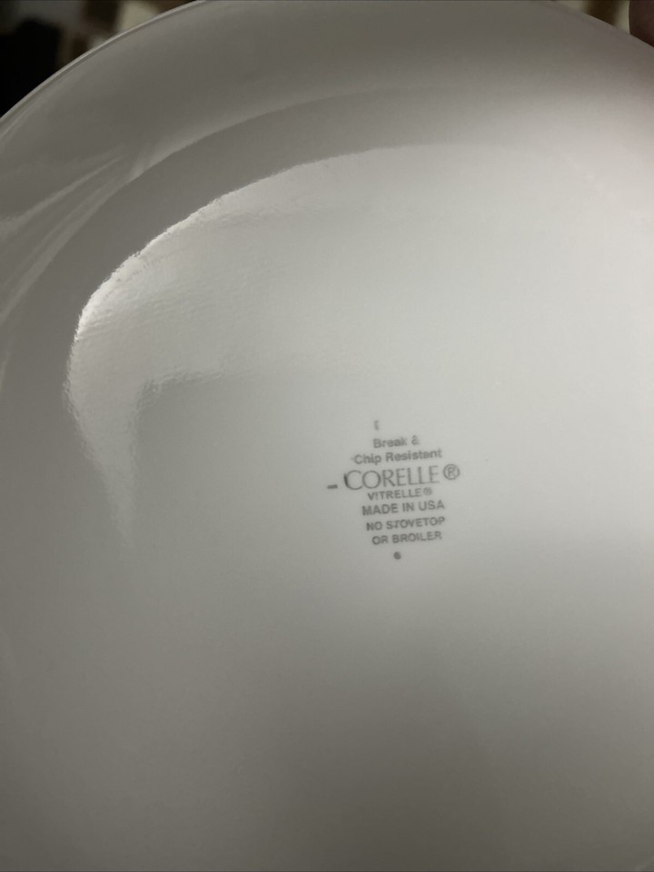 3 Corelle White 8.5in Lunch Plates Round Corelle USA Chip&Break ...
