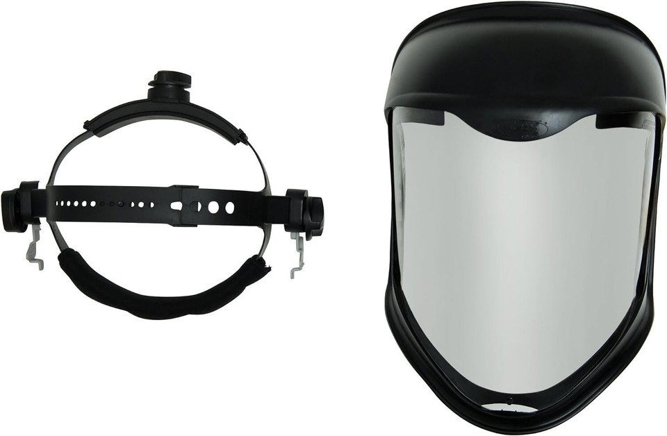 UVEX Bionic S8510 Clear Anti Fog Polycarbonate Safety Face Shield ...