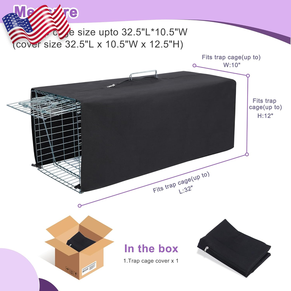 Trap Cage Cover Cage Covers For Small Animal Trap Cage Feral Cat Trap ...