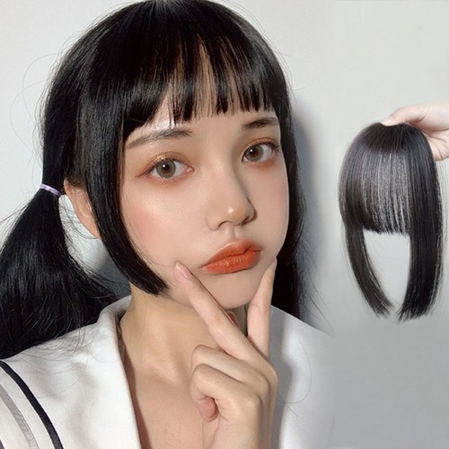 Fiber Princess Cut Fake Bangs Princess Bangs Top Hair Bangs 3D Air ...