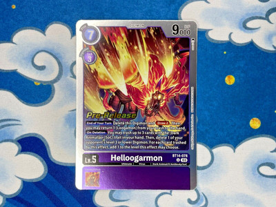 Digimon - Helloogarmon - BT14-078 - Blast Ace - Prerelease | eBay
