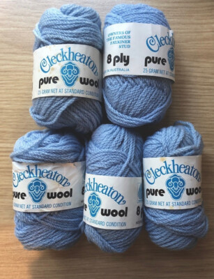 Vintage Cleckheaton Yarn: Wool. 25g. 8 Ply. Five Skeins. | eBay