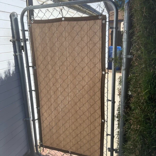 Gate Privacy Screen Cover Panel Barrier for Backyard Driveway Fence ...