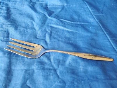 8.75" Meat Serving Fork -Gorham Stegor Stainless Flatware -Atomic Cross ...