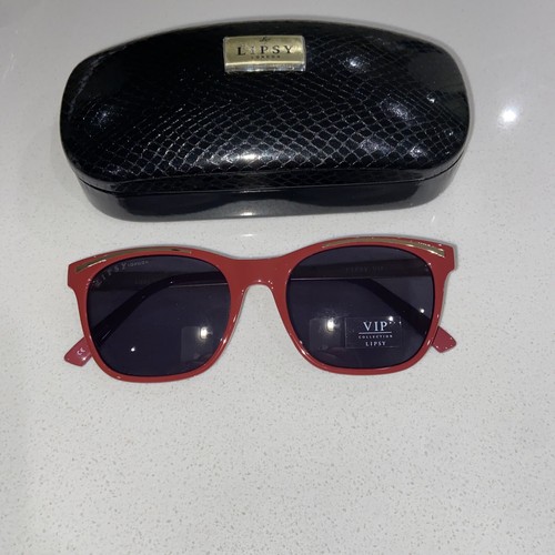 lipsy vip sunglasses 501-2 new in case Summer Holiday Red | eBay UK