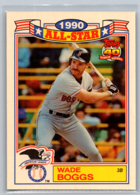 1990 Topps All-Star Game 1989 Commemorative Set #15 Wade Boggs - Boston ...