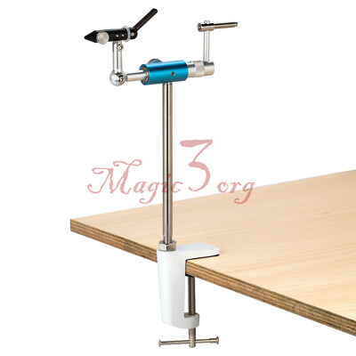 Magic3org Rotary Fly Tying Vise C-Clamp Mount Aluminum Alloy Fly ...