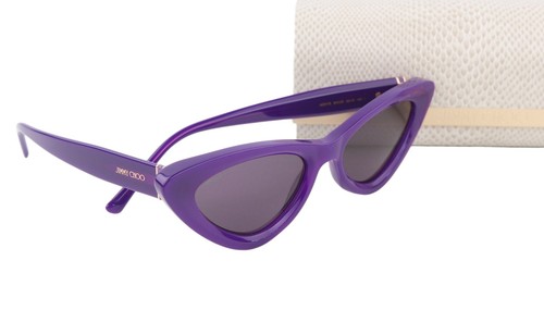 JIMMY CHOO Addy/S Women Sunglasses OS Purple Tinted Cat-Eye Casual ...