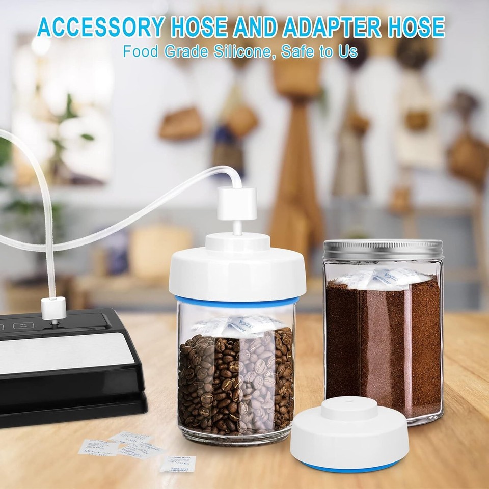 Electric Mason Jar Vacuum Sealer Kit Wide & Regular Jars Vacuum Sealer Kit | eBay