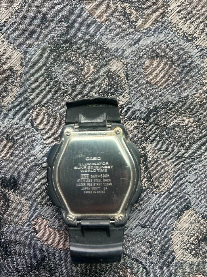 38mm Sports Watch, WR to 30M, & CASIO illuminator | eBay