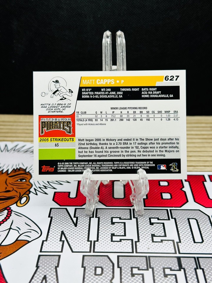 2006 Topps #627 Matt Capps Pittsburgh Pirates | eBay