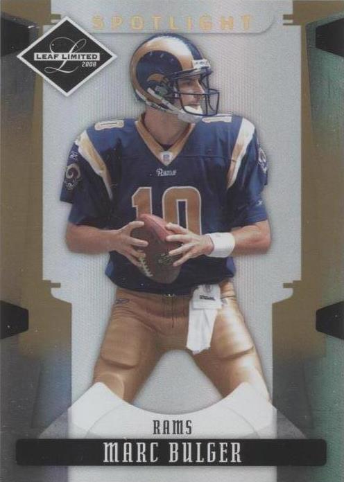 2008 Leaf Limited - Marc Bulger #89 Spotlight Gold /49 for sale online ...