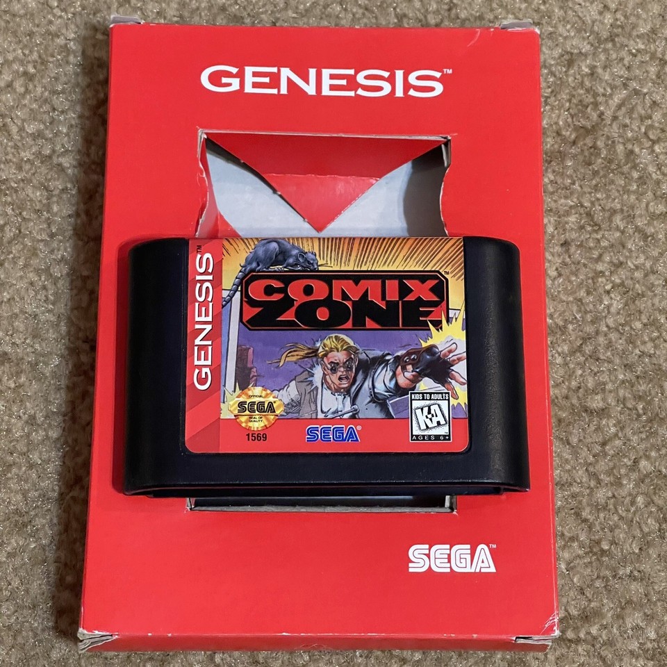 Comix Zone (Sega Genesis, 1995) w/ Original Box Tested Works ...