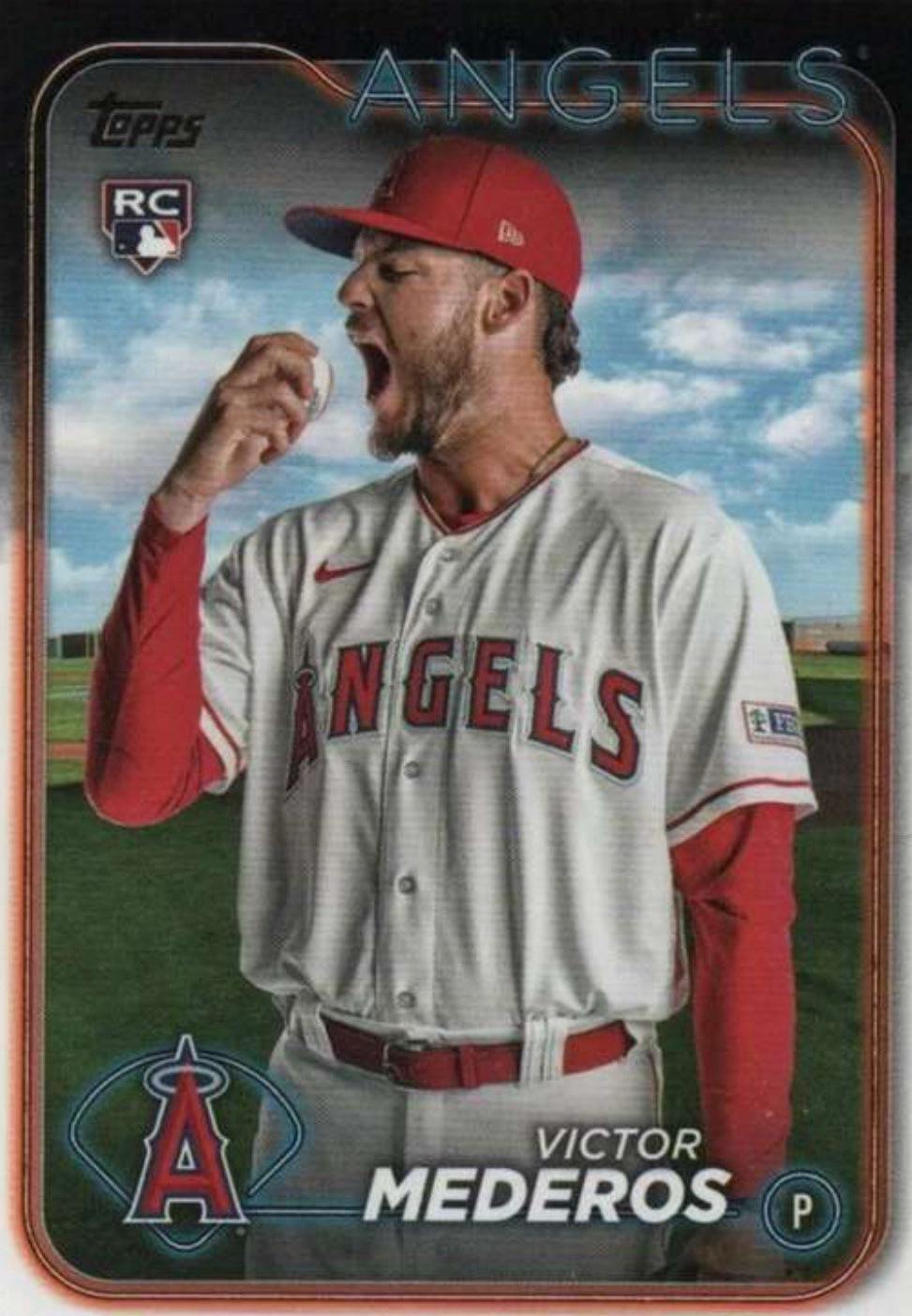 2024 Topps Series 1 - Victor Mederos #270 Golden Mirror (RC) for sale ...