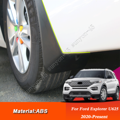 For Ford Explorer 2020-2021 Black plastic Mud Flap Flaps Splash Guards ...