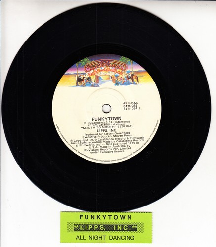 LIPPS INC. Funkytown 7" 45 rpm vinyl record + juke box title strip | eBay Australia