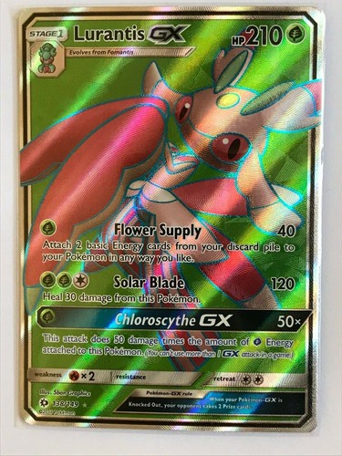 Lurantis GX FULL ART ULTRA RARE 138/149 Pokemon Sun and Moon Base Set ...