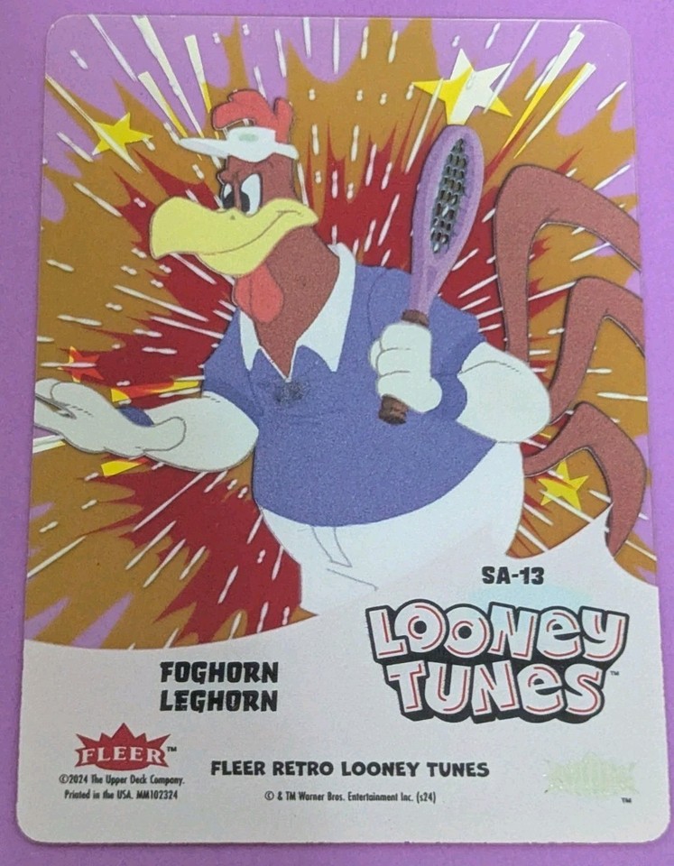 2024 Fleer Retro Looney Tunes Suspended Animation Foghorn Leghorn #SA ...