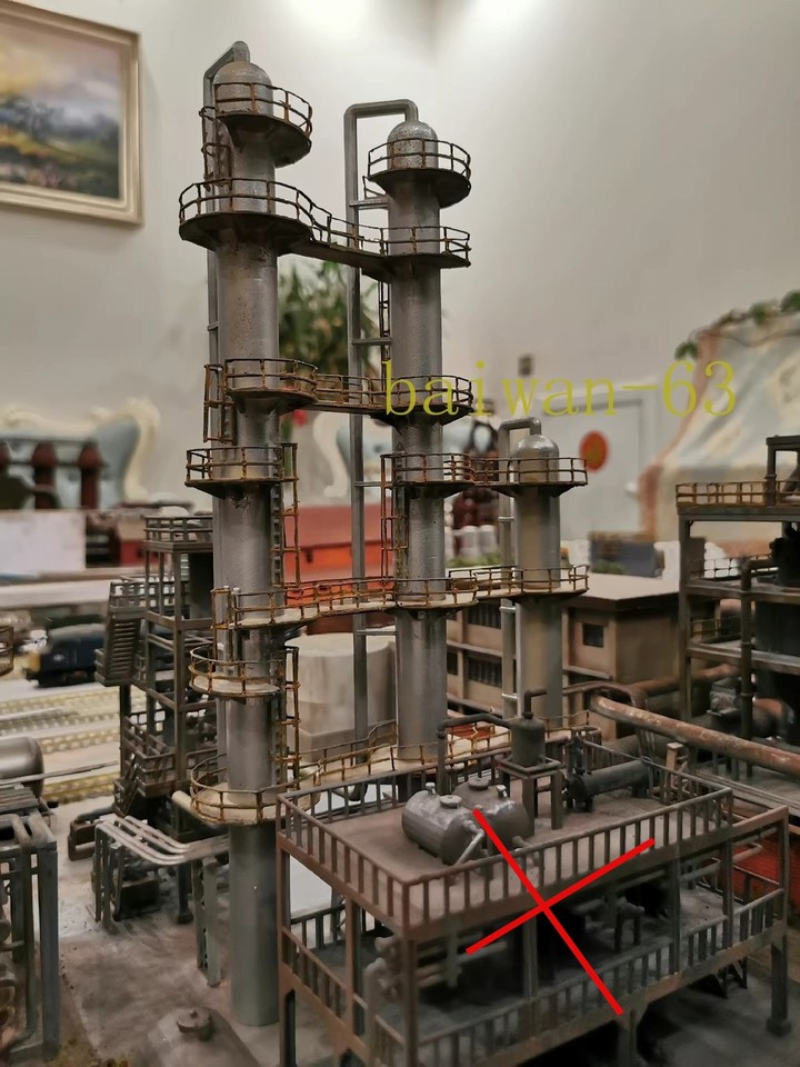 HO Chemical Plant Distillation Tower 1/87Model Only distillation tower ...