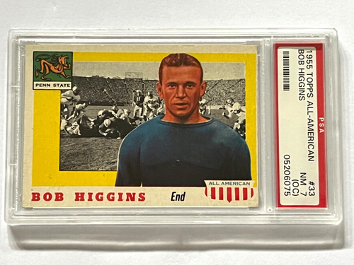 1955 Topps All American #33 Bob Higgins PSA 7 OC | eBay