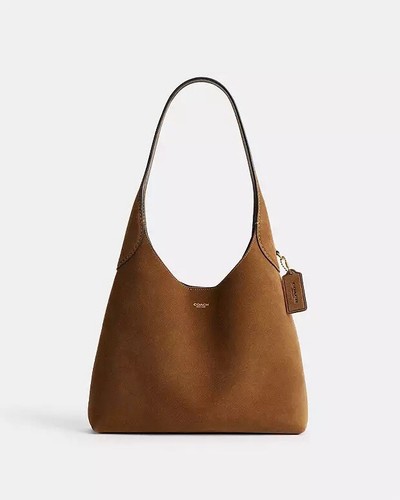 Coach Brooklyn Shoulder Bag 28 Cedar Suede Hobo Purse NEW SOLD OUT ...