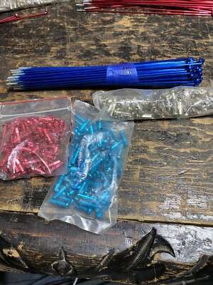 72 OLD SCHOOL BMX CANDY BLUE 20" WHEEL SPOKES 194mm for 36h Schwinn ...