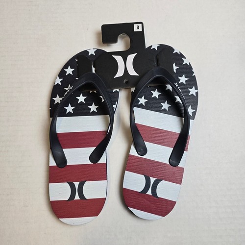 NWT Hurley American Flag Stars & Stripes Mens Size 8 Red White Blue ...