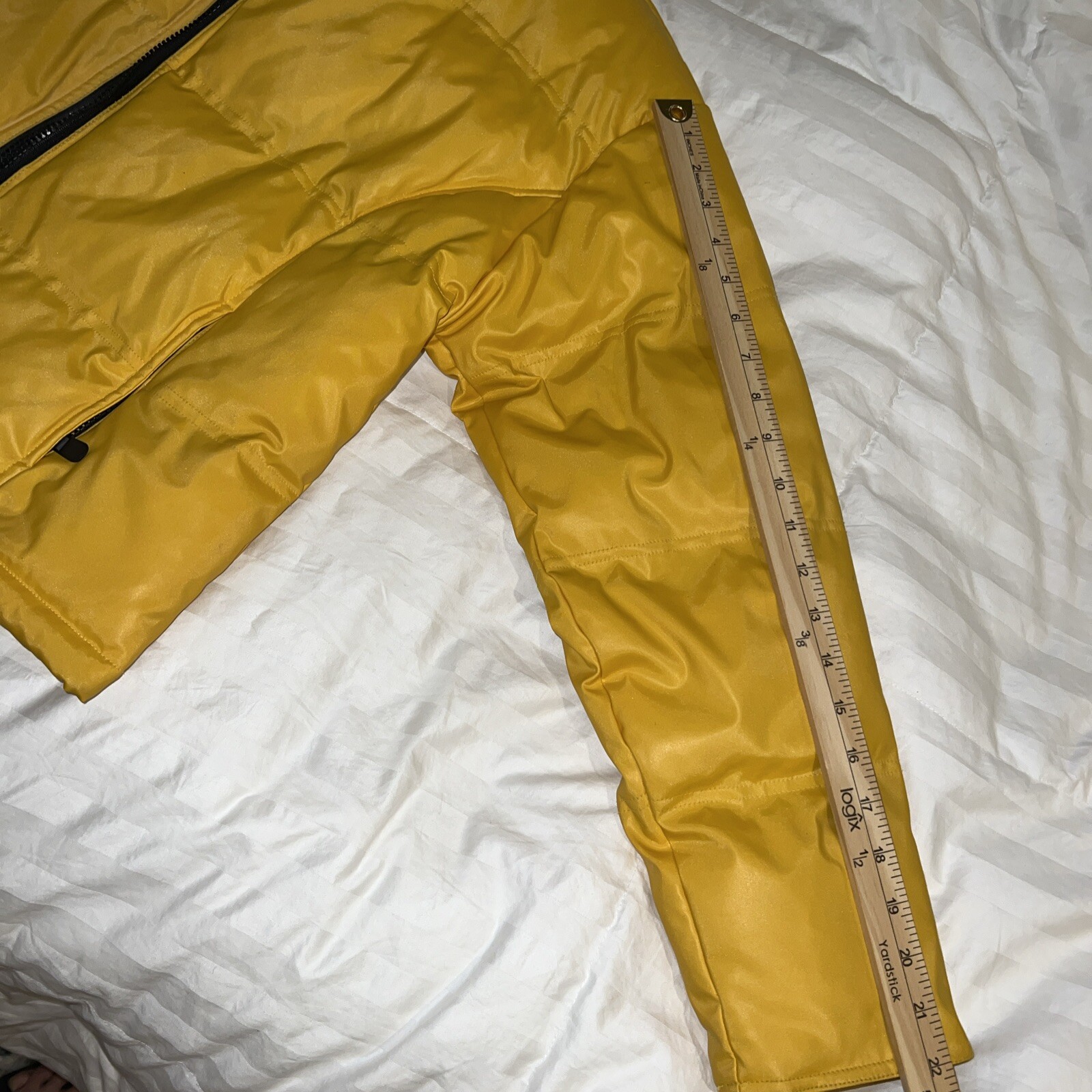 KC Collections Mens Yellow Puffer Jacket Coat Zip Poc… - Gem