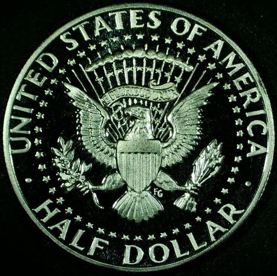 1980-S Kennedy Half Dollar - TYPE 3 COPPER NICKEL CLAD - DCAM PROOF ...