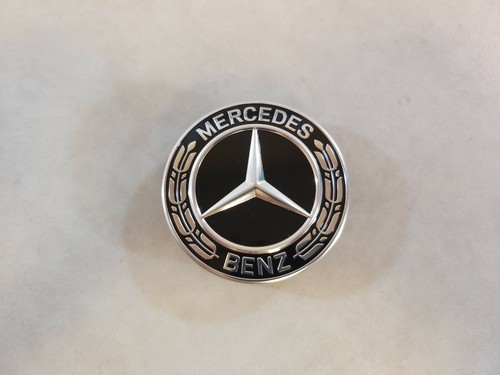 Genuine Mercedes Benz BLACK Alloy Wheel Hub Centre Cap 75mm A2224002200 ...