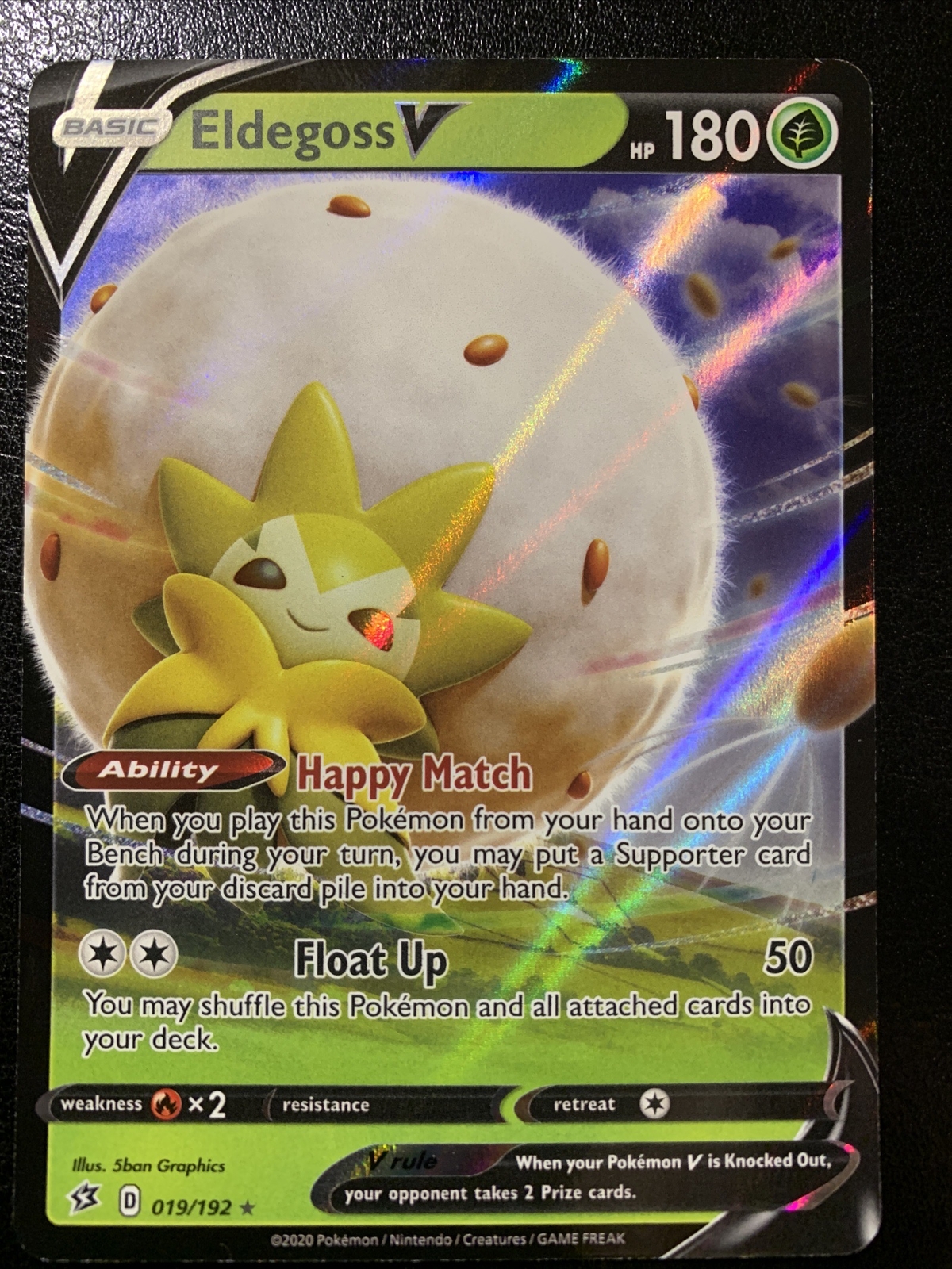 Pokémon TCG Eldegoss V Rebel Clash 019/192 Regular Ultra Rare | eBay