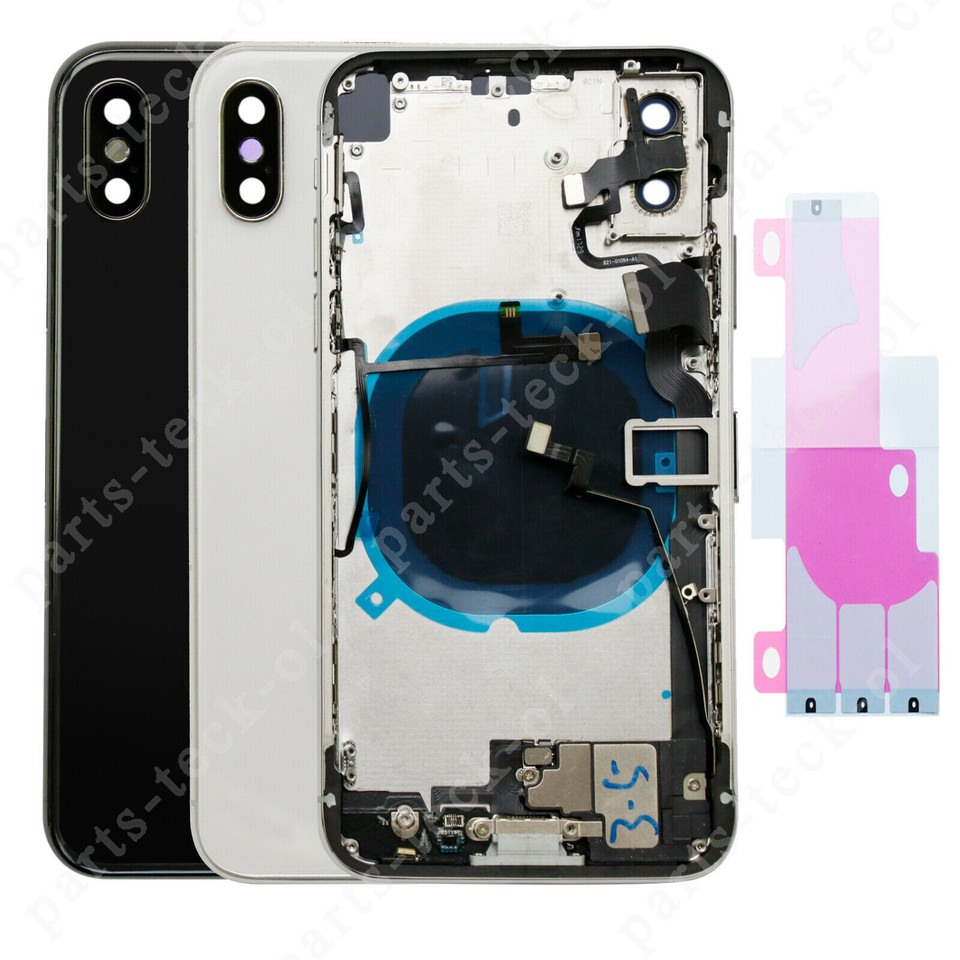 Replacement Back Glass Cover Housing Frame Assembly For iPhone 8 X XR ...