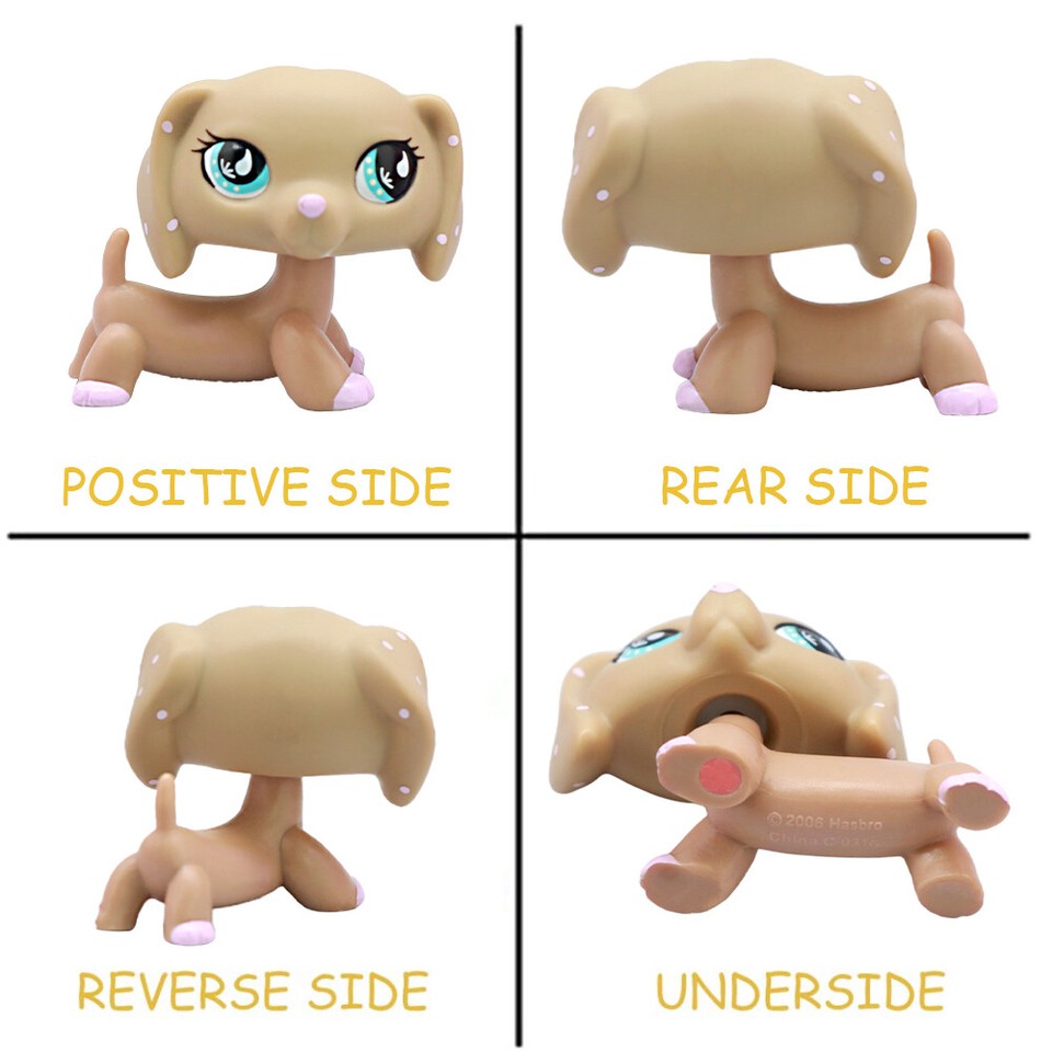 LPS 4Pcs Dachshund Mini Pet Shop Dog Kid Toy Collectible Figure Pet ...