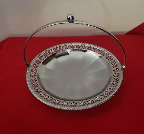 Vintage Candy ,Snack Dish Or Basket Late 19th Century,Stainless Steel ...