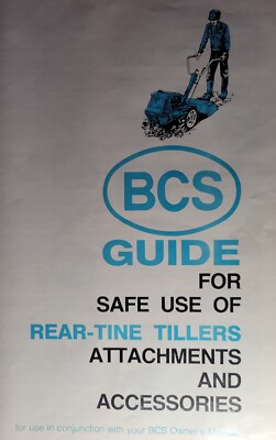 BCS 715 725 204 205 Walk-Behind Garden Tractor & Attachment Safety ...