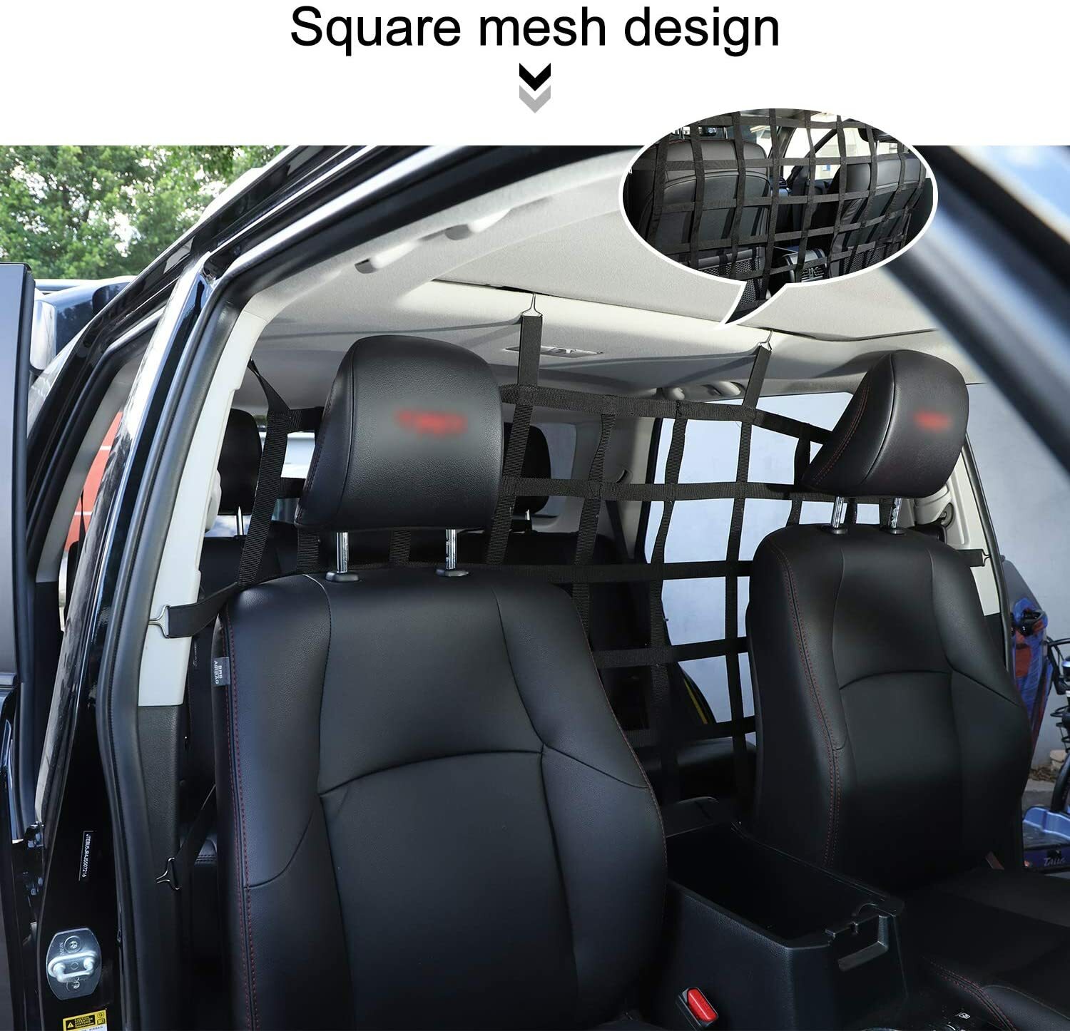 Cargo Net, Rear Seat Divider Net Dog Car Barrier for 4Runner 2010-2020 ...