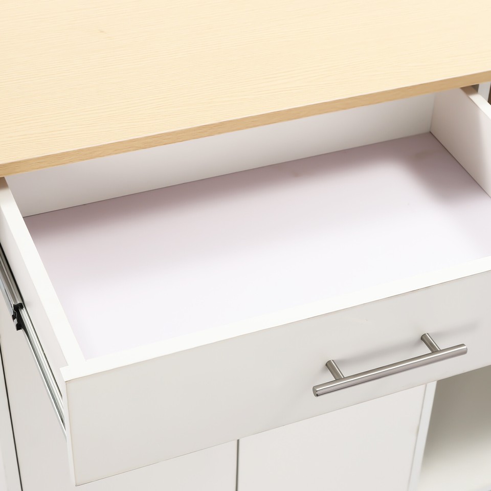 Rolling Kitchen Island Side Table, Rolling Trolley Cart with Drawer | eBay