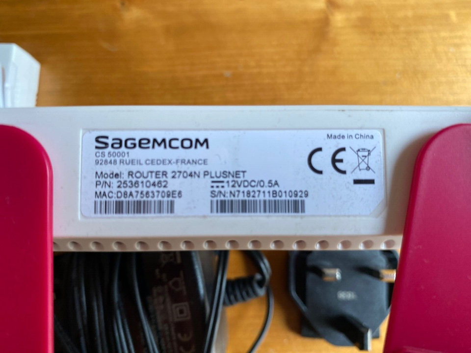 Sagemcom Plusnet ADSL Wi-Fi wireless router 2704N | eBay