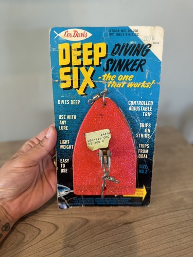 Vintage Les Davis Deep Six Diving Sinker Size 2 | eBay