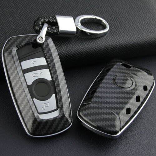 Carbon Fiber Remote Car Key Fob Cover Case Shell Holder For BMW 5 X3 X5 ...
