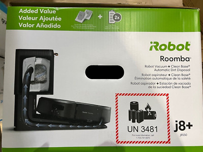 iRobot Roomba j8+ (8550) Robot Vacuum - Black (8877550) 885155033307 | eBay