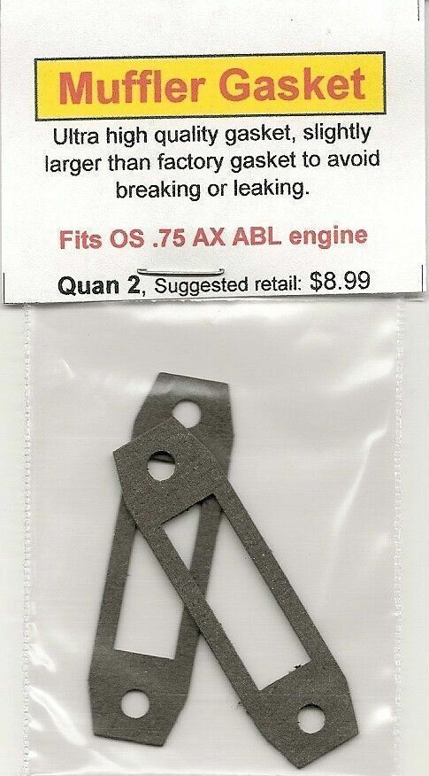 OS .75 AX ABL Exhaust/Muffler Gasket 2 Pack NIP | eBay
