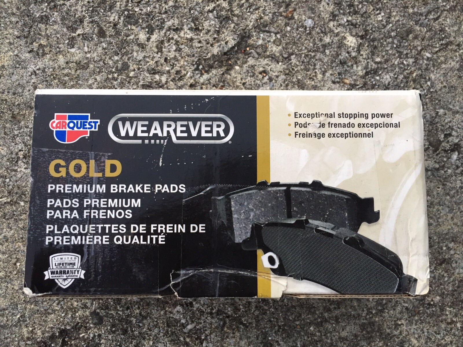 Carquest Wearever Gold Ceramic Brake Pads - GNAD1444 (4-Pad Set) for ...