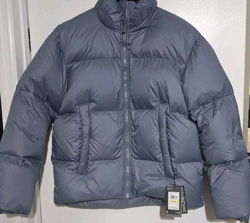 UNDER ARMOUR Cold Gear Infrared Puffer Jacket Grey Blue 700 FP Mens ...