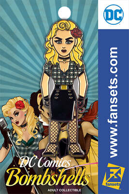 DC Comics DC Bombshells BLACK CANARY Licensed FanSets Pin ...
