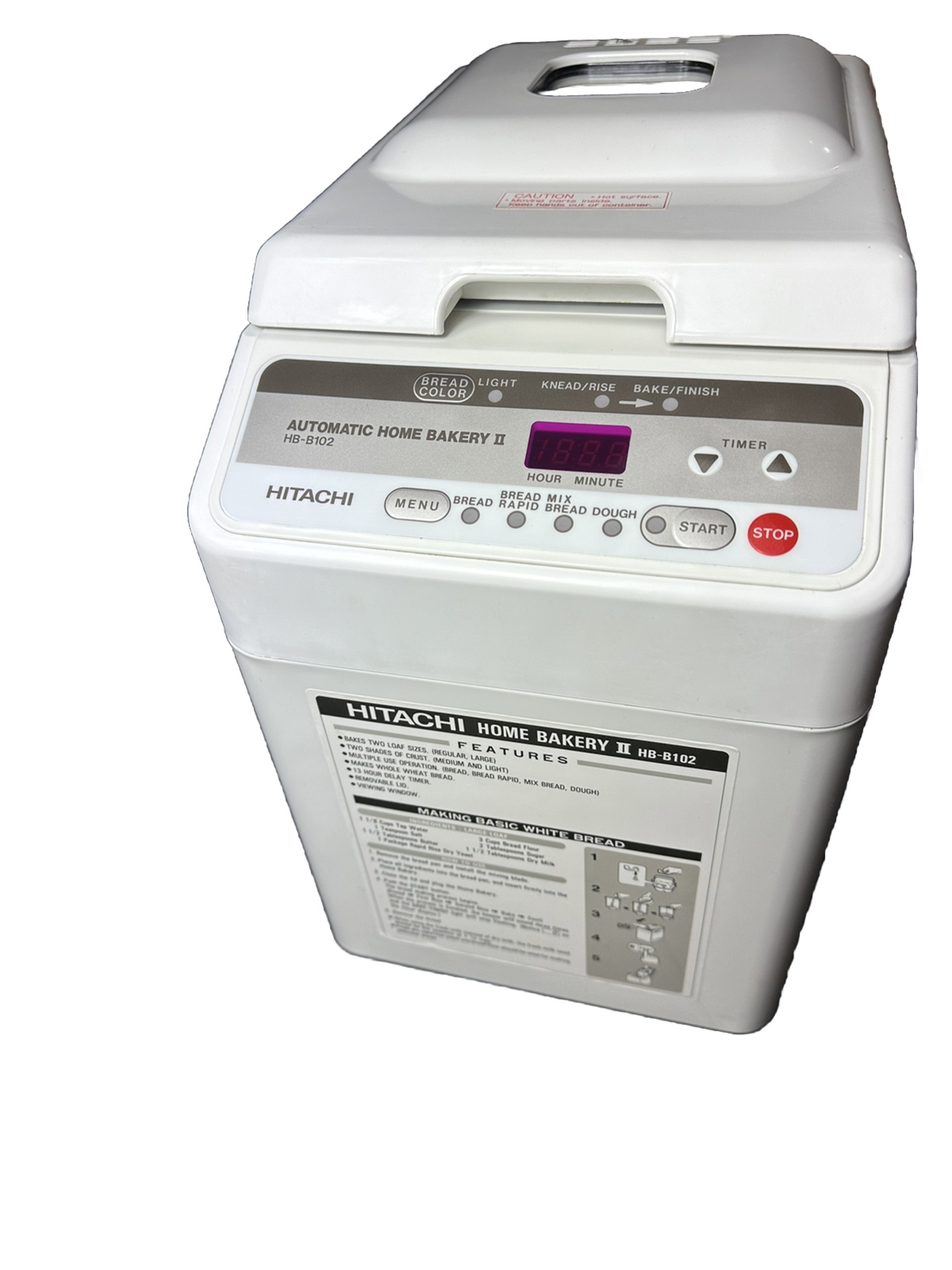 Hitachi Automatic Home Bakery II HB-B102 Home Bakery Bread Machine ...