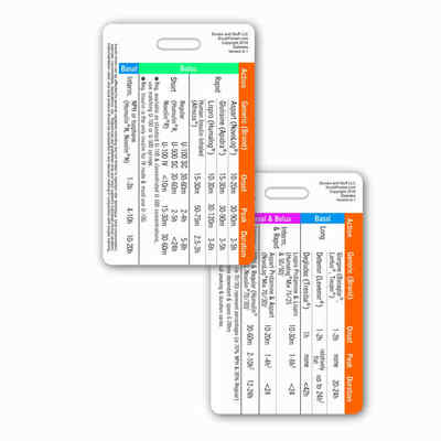 Insulin Vertical Badge ID Card Pocket Nurse RN EMT MA Paramedic LPN | eBay