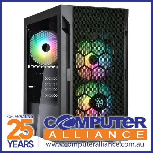 Silverstone FARA H1M PRO MicroATX Gaming Case RGB Black | eBay Australia