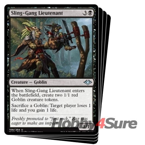 Sling-gang Lieutenant X4 M/NM Magic: The Gathering MTG Modern Horizons ...