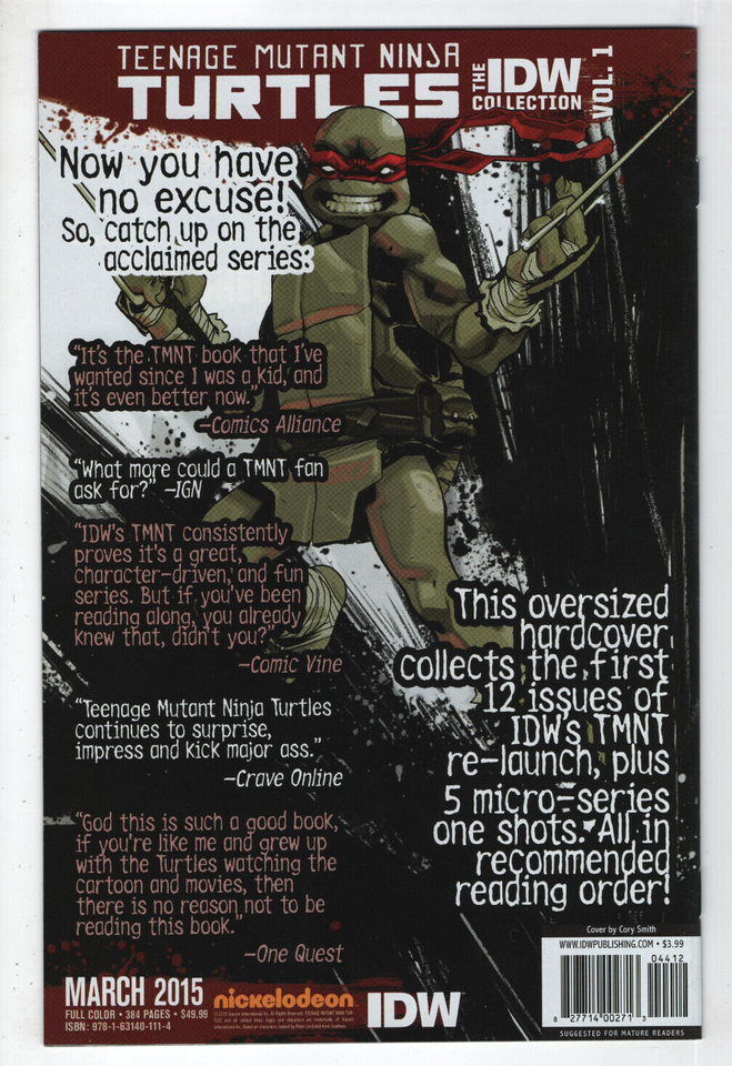 Teenage Mutant Ninja Turtles 44 2nd Print Variant Donatello Death 2011 ...